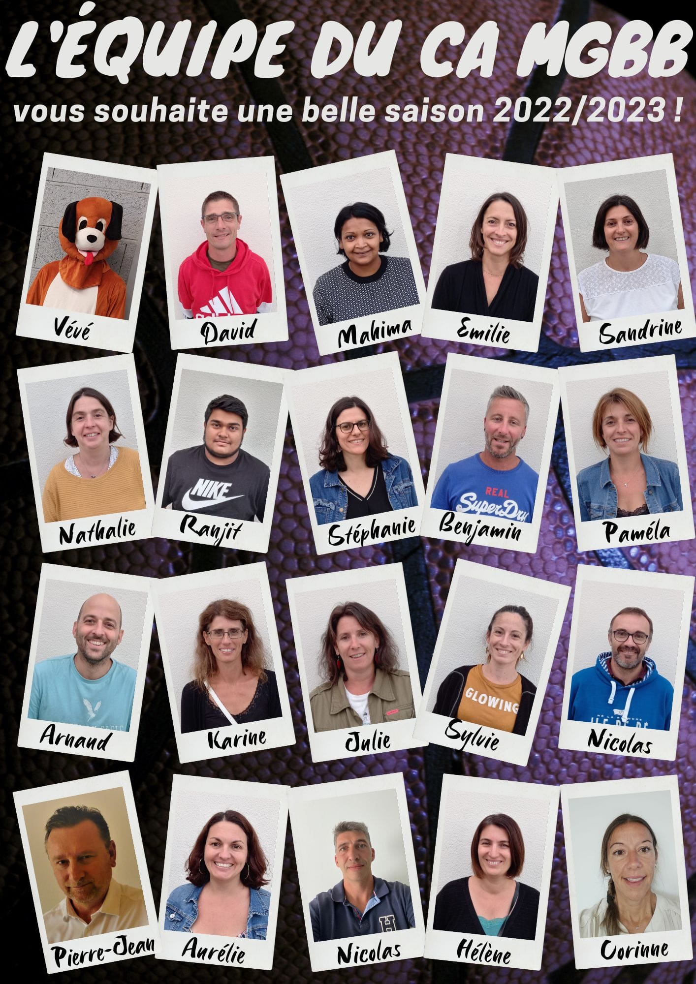 Le conseil d’administration 2022-2023 – MGBBasket