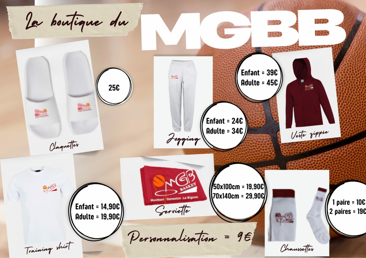 La boutique du MGBB – MGBBasket